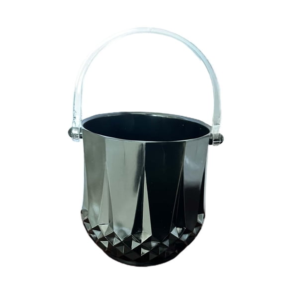 Ice Bucket Beverage Tub with Handle Acrylic Portable Ice Container ...