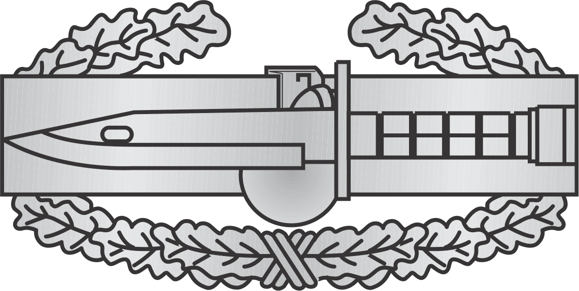 3.8 Inch Army Combat Action Badge 1st Award Vinyl Sticker - Walmart.com