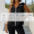 AHTJRT Sleeveless Hoodie for Women Drawstrings Lightweight Zip Up ...