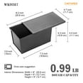 CHEFMADE Pullman Loaf Pan with Lid, 1 lb Capacity Bakeware - Walmart.com