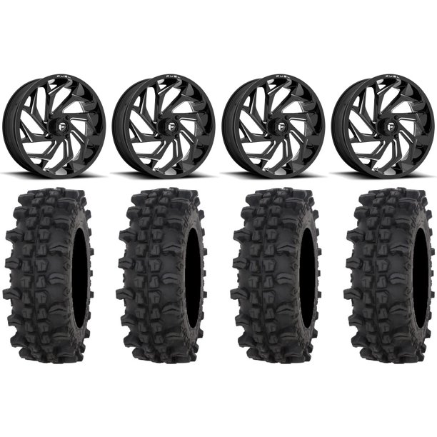 Fuel Reaction 20" Wheels Black 35" ACP Tires Polaris RZR XP 1000 / PRO ...