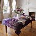 Abstract Purple Misty Purple Forest Table Cloth 60x84in, Waterproof ...