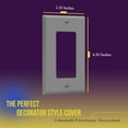 ENERLITES Decorator Light Switch / Receptacle Outlet Wall Plate ...