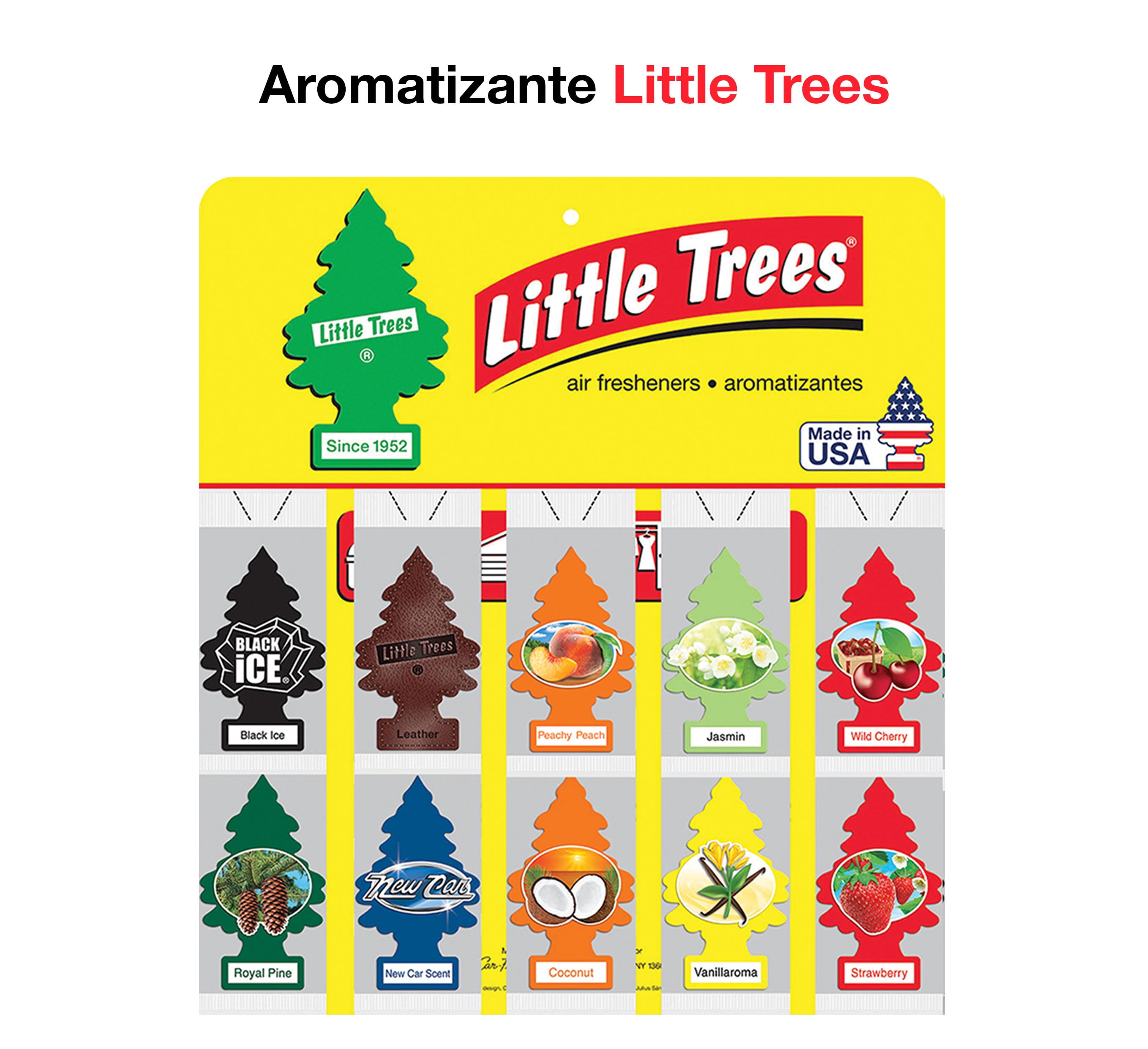 Little Trees Aromatizante de papel Display 48 piezas U-48-10000-20 ...