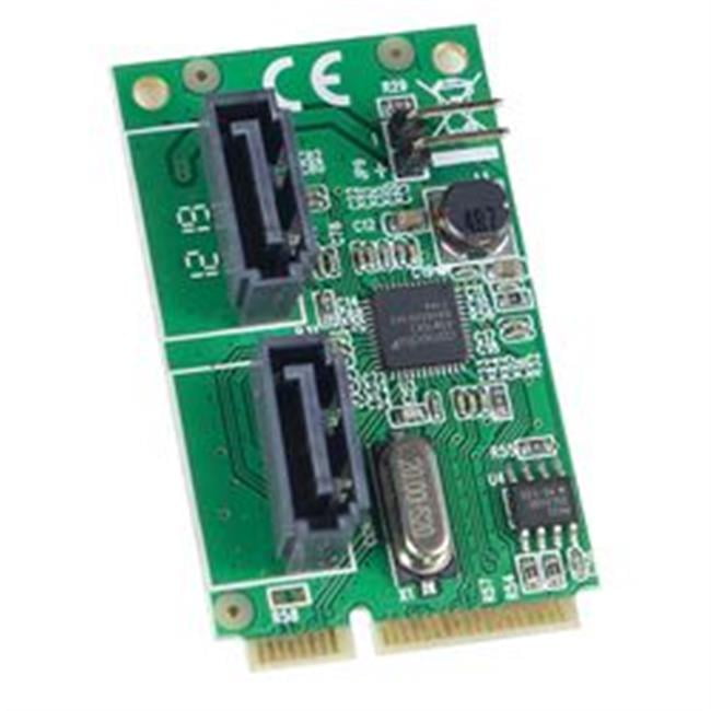 SYBA 2-Port SATA 6G Card, Mini PCI-Express Form Factor, non-RAID ...