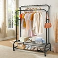 Flngr Metal Garment Rack, Multi-functional Hanging Clothes Stand for ...