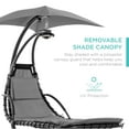 Best Choice Outdoor LED-Lit Curved Lounge Chair for Backyard, Porch ...