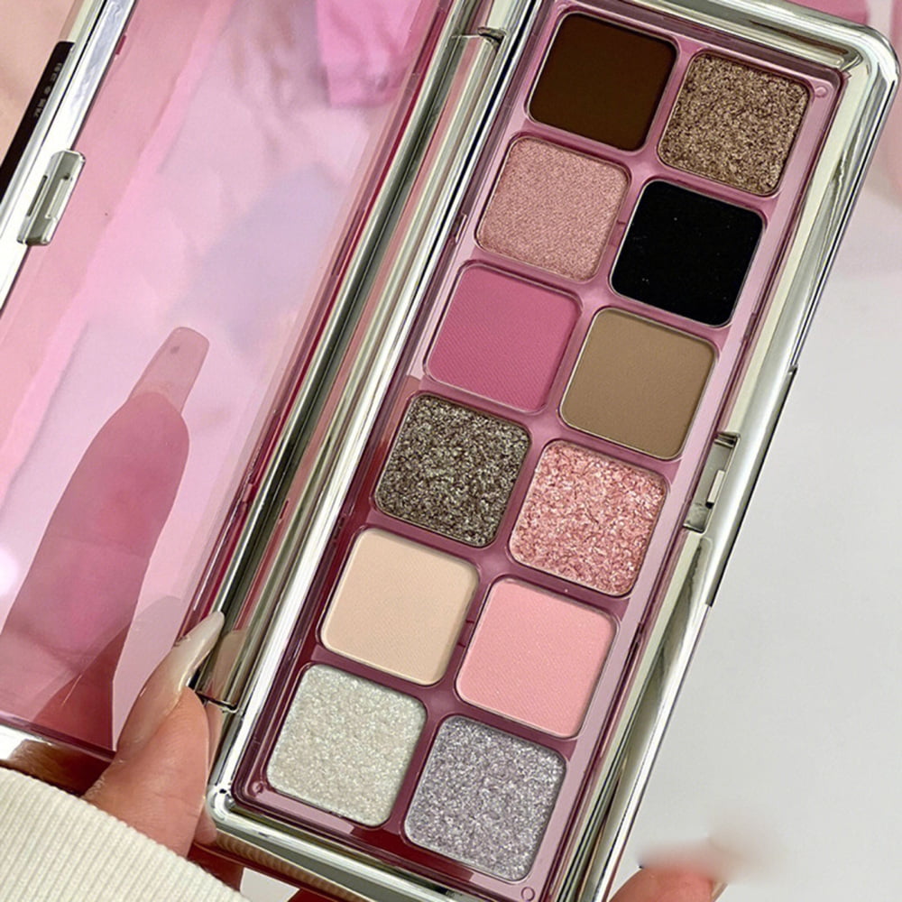High Pigment Eyeshadow Palette 12 Colors Long Lasting Matte Shimmer ...