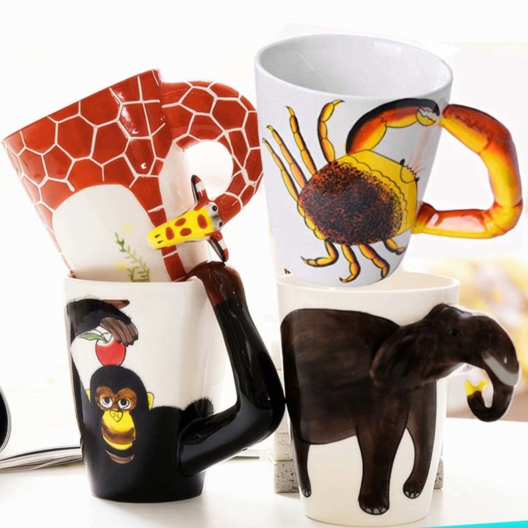 3D Coffee Mug Funny Animal Porcelain 13.5 Oz Tea Cup | Walmart Canada