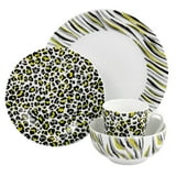GBS 16 Piece Fine Ceramic Safari Dinnerware Set - Walmart.com