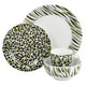 GBS 16 Piece Fine Ceramic Safari Dinnerware Set - Walmart.com