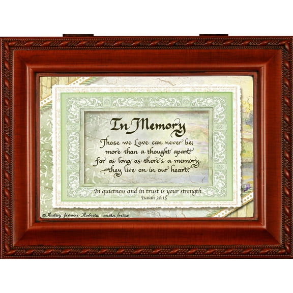 Cottage Garden Fathers Love and Memories Bereavement Woodgrain Rope ...