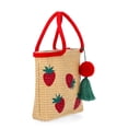 Wonder Nation Girls Strawberries Straw Mini Tote Bag, Red - Walmart.com