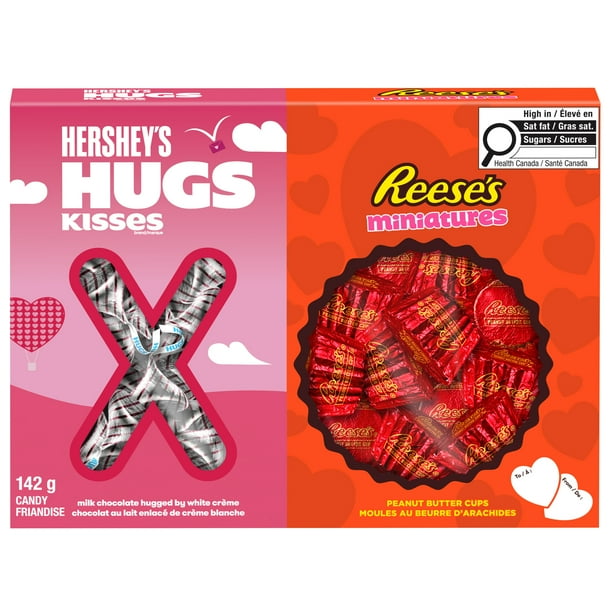Hershey's Hugs & Kisses and Reese's XO Gift Box 142g, 12pk, Hugs Kisses ...