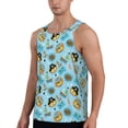 Balery funny lion in pirate Pattern Men's Workout Tank Top Gym Muscle ...