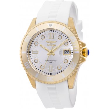 Invicta Women's 14607 Jason Taylor Chronograph MOP Dial White Leather ...
