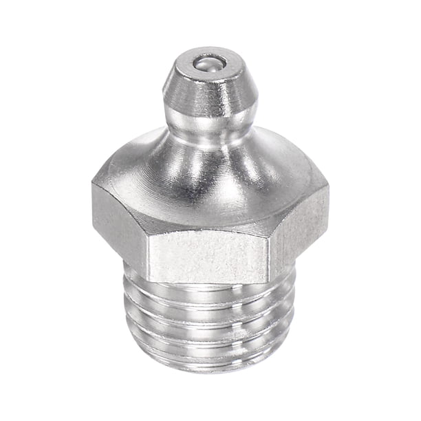 Uxcell Metric Stainless Steel Straight Hydraulic Grease Fitting M12 x 1 ...
