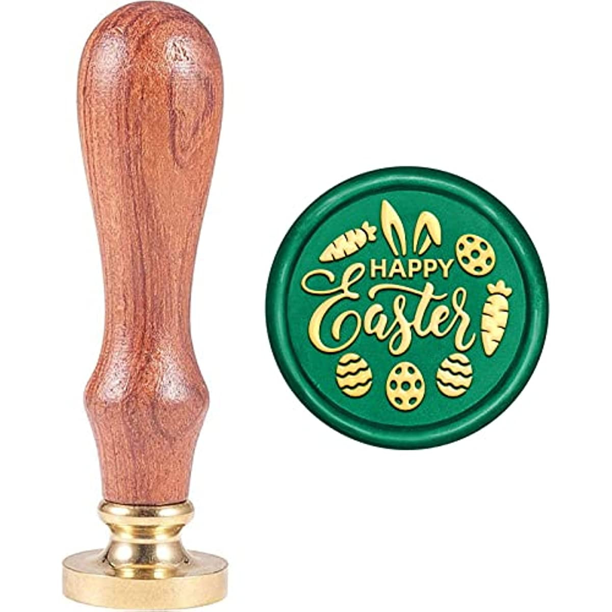 Wax Seal Stamp Happy Easter Eggs Pattern Seal Stamp with 1.2 ...