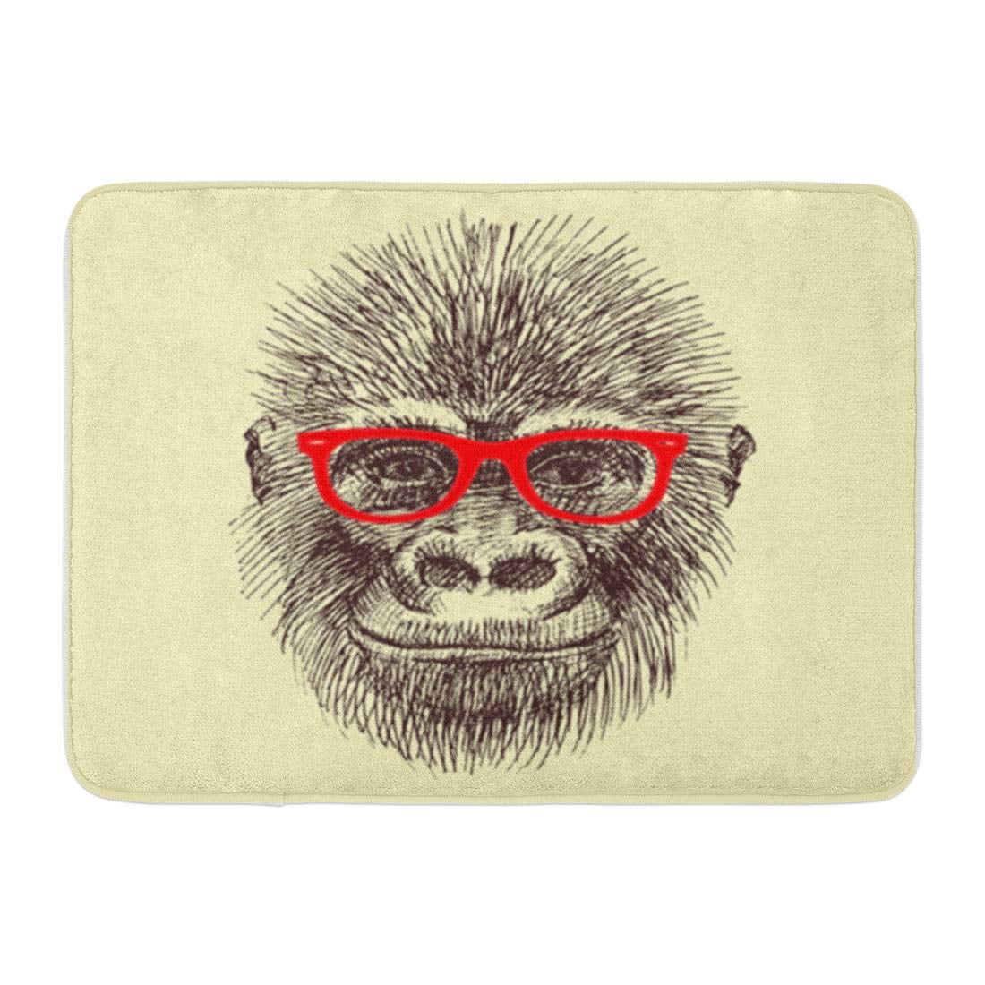 SIDONKU Painting Drawing Face Orangutan Monkey Wearing Glasses Funny ...