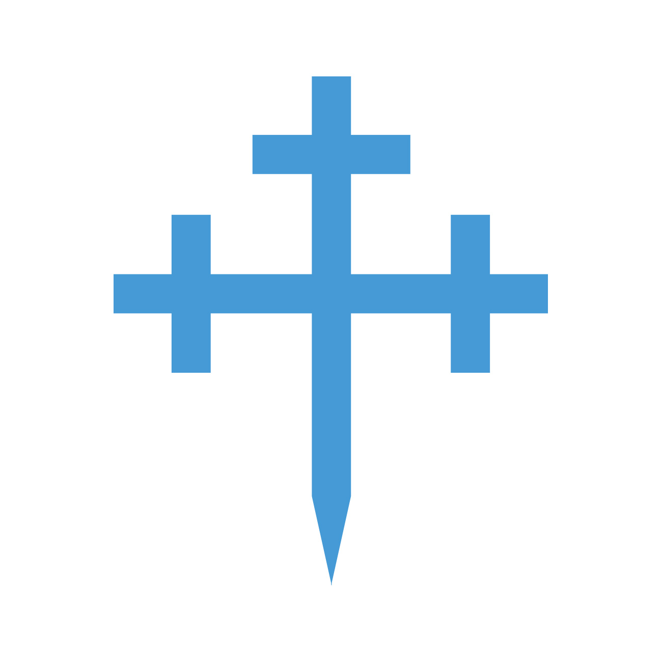 Cross Crosslet Fitchy Sticker Decal Die Cut - Self Adhesive Vinyl ...