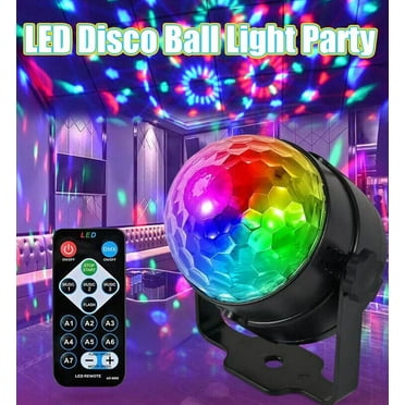Disco Ball Stage Lights Sound Activated Party Lights with Remote Control Dj Light for Birthday ...