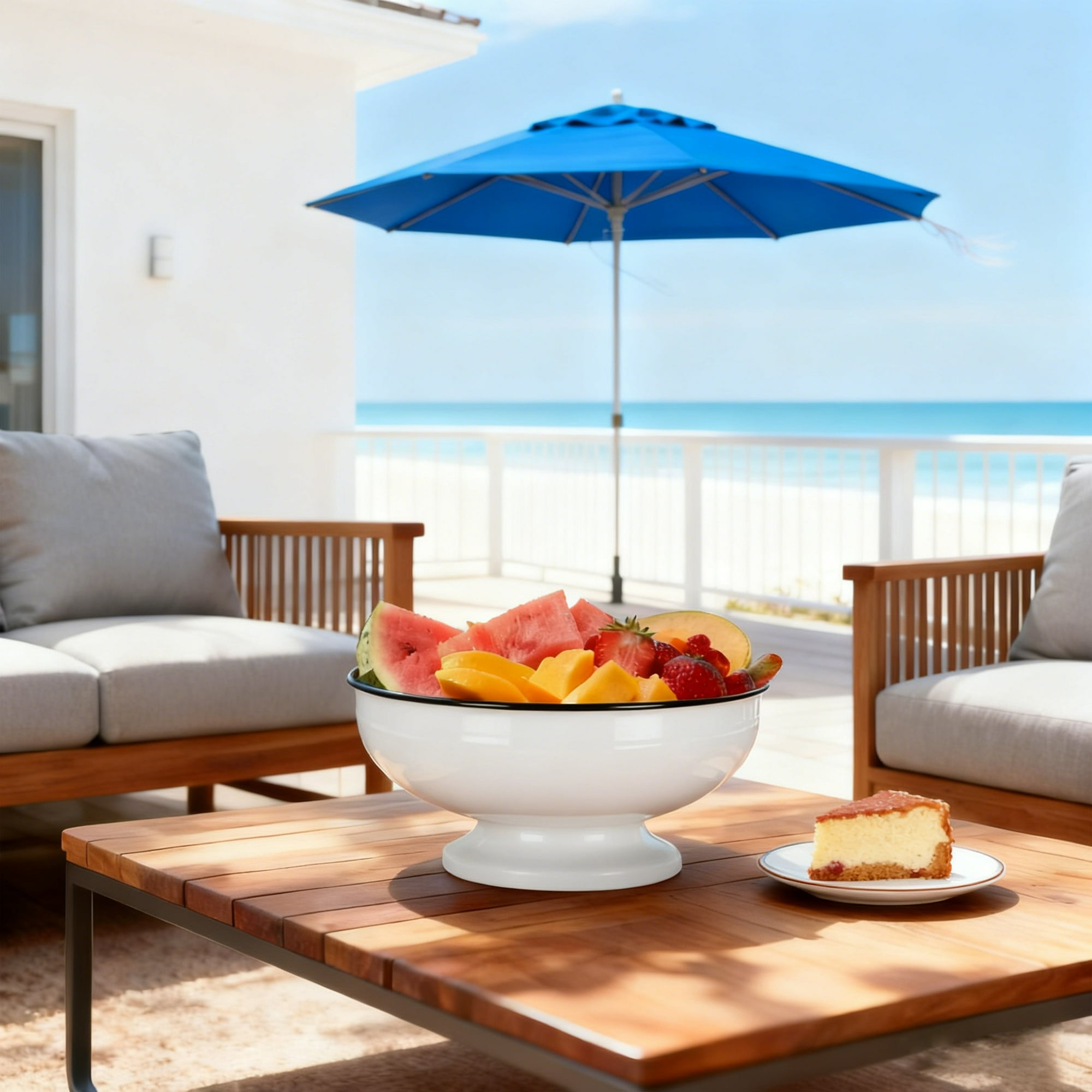 Click here for Home Trends Pl Hometrends White Footed Serving Bow... prices