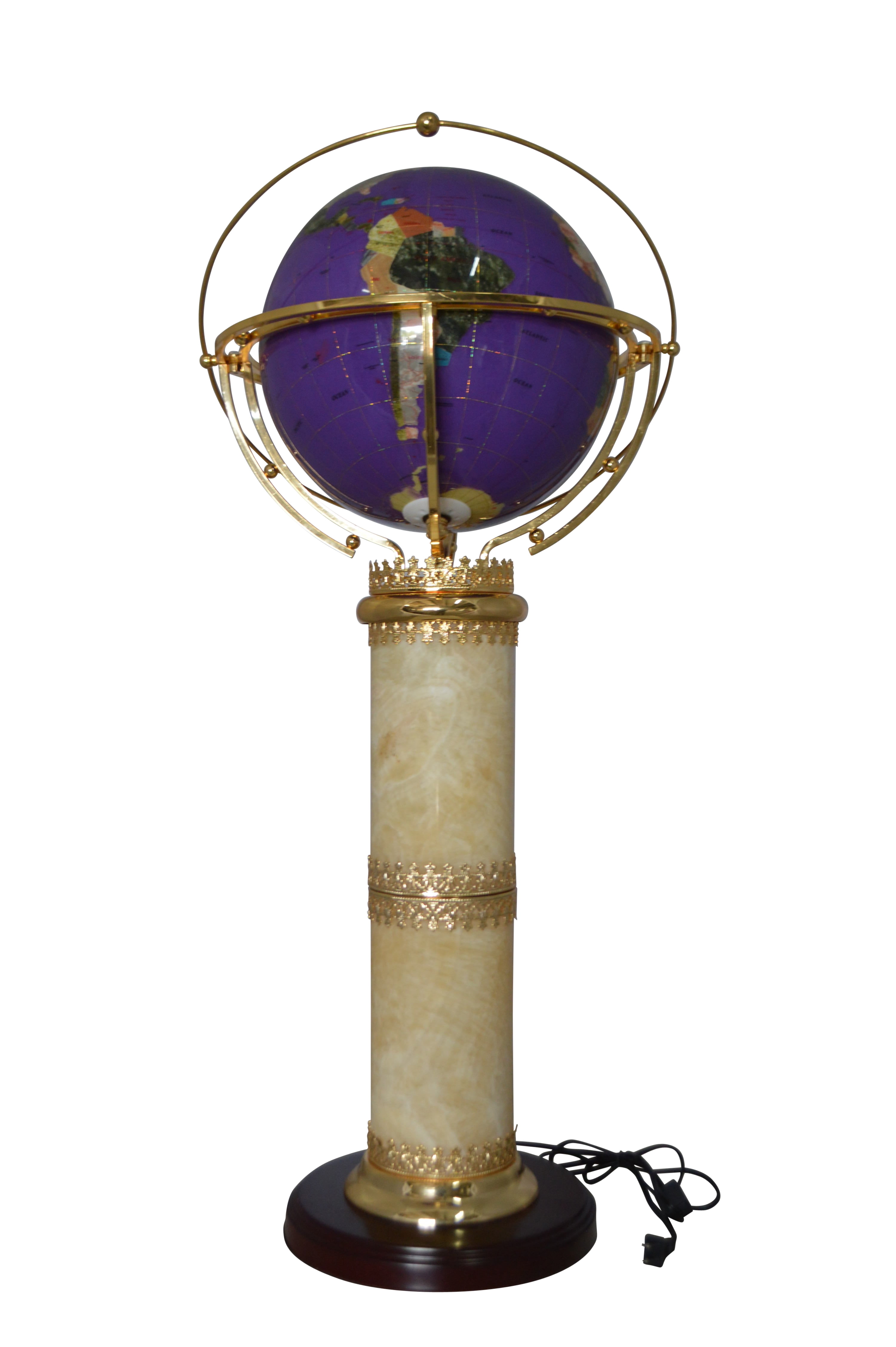 Purple World Globe