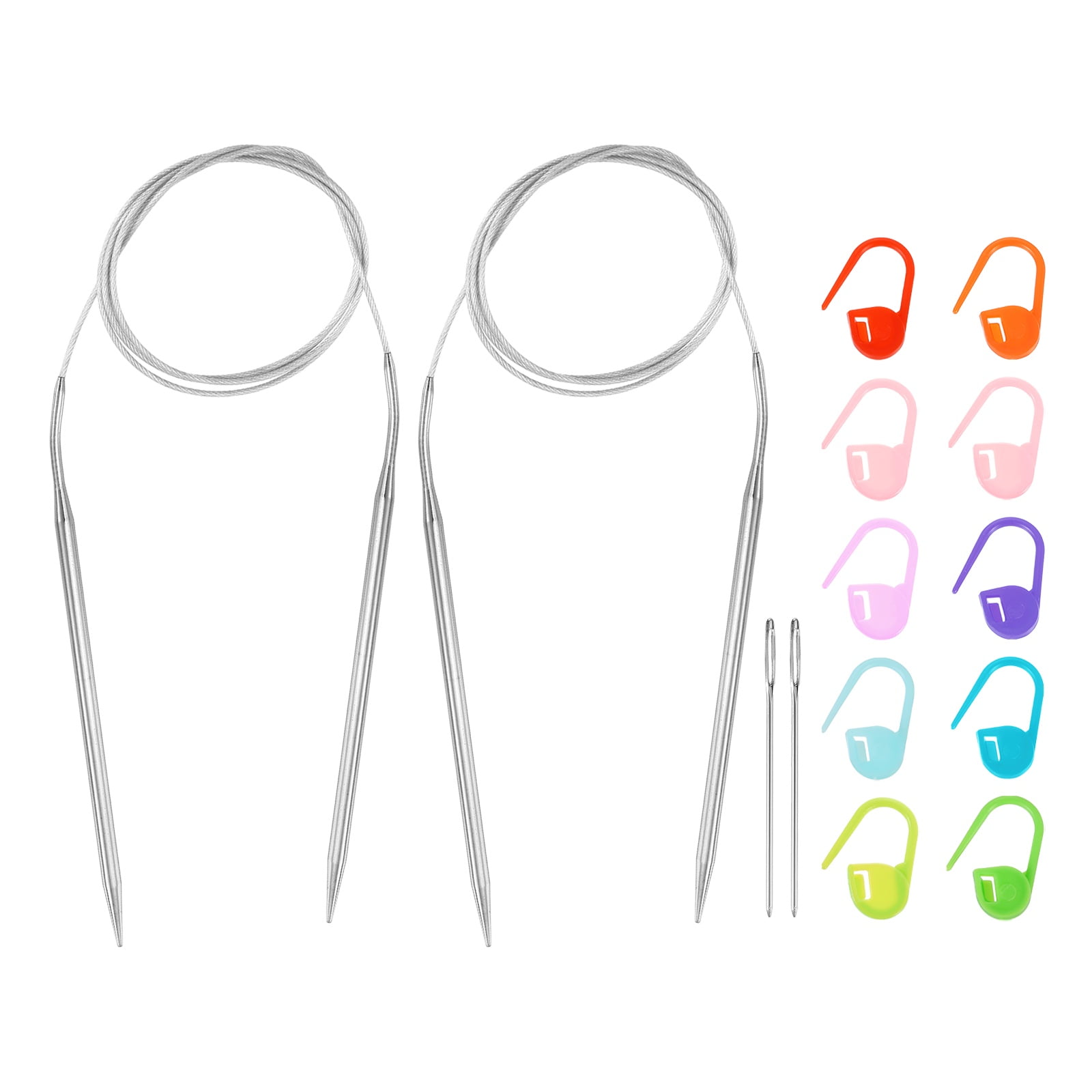 Click here for Uxcell 2pcs Knitting Needles Size Us 8(5mm) Circul... prices