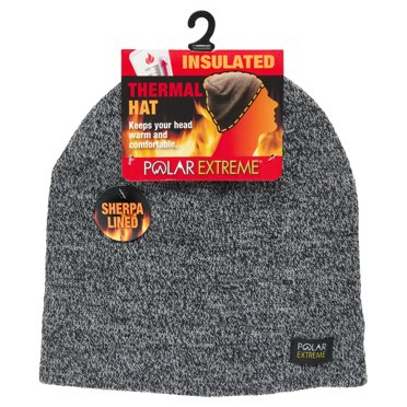 Polar Extreme Mens Insulated Thermal Knit Beanie, Warm for Cold Weather ...