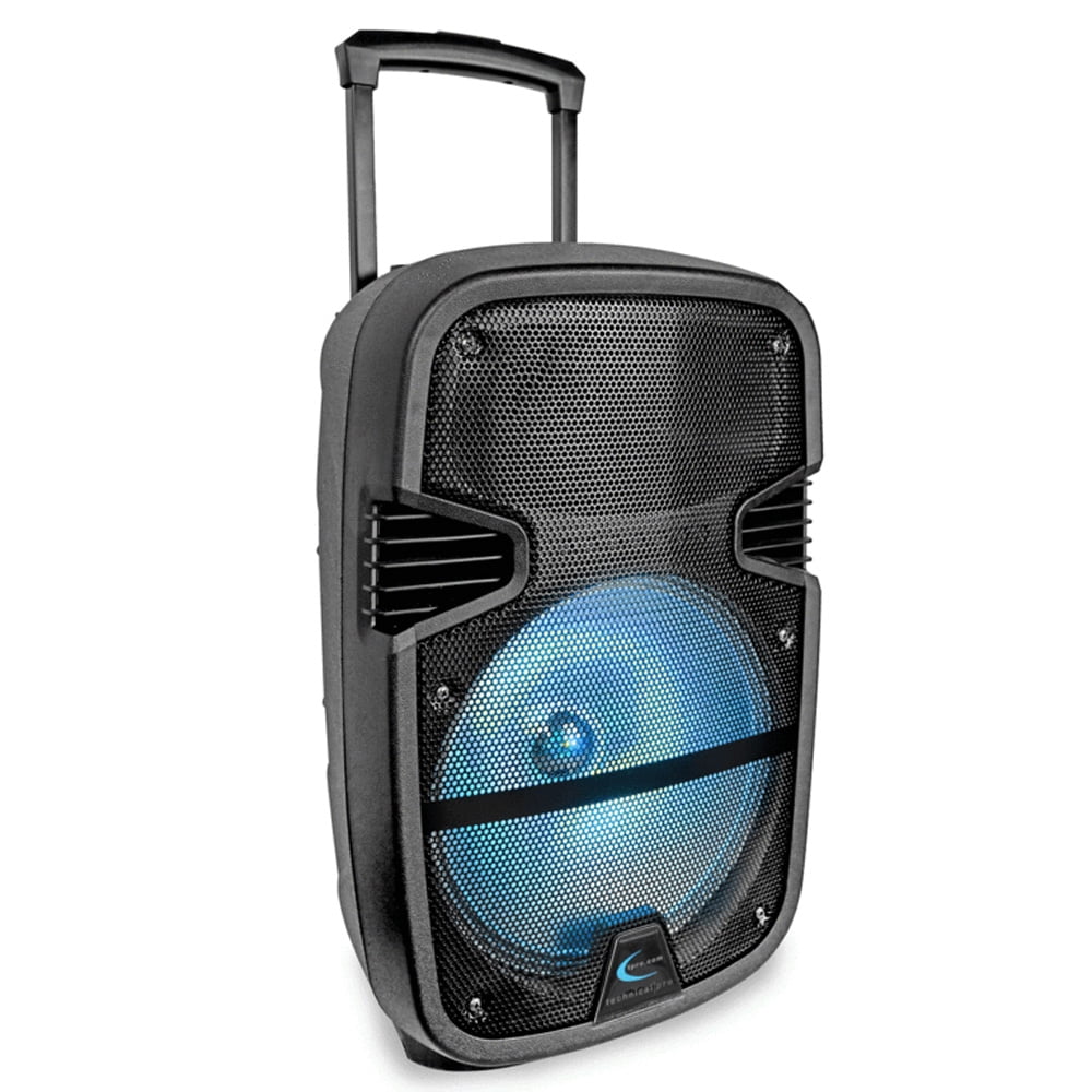Technical Pro Portable Bluetooth Speaker with LED Lighting, Black ... Technical Pro Portable Bluetooth Speaker with LED Lighting, Black ...