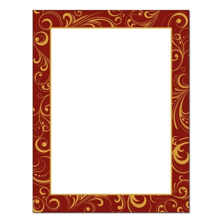Festive Holiday Letterhead Laser & Inkjet Printer Paper - 8.5in. X 11in ...