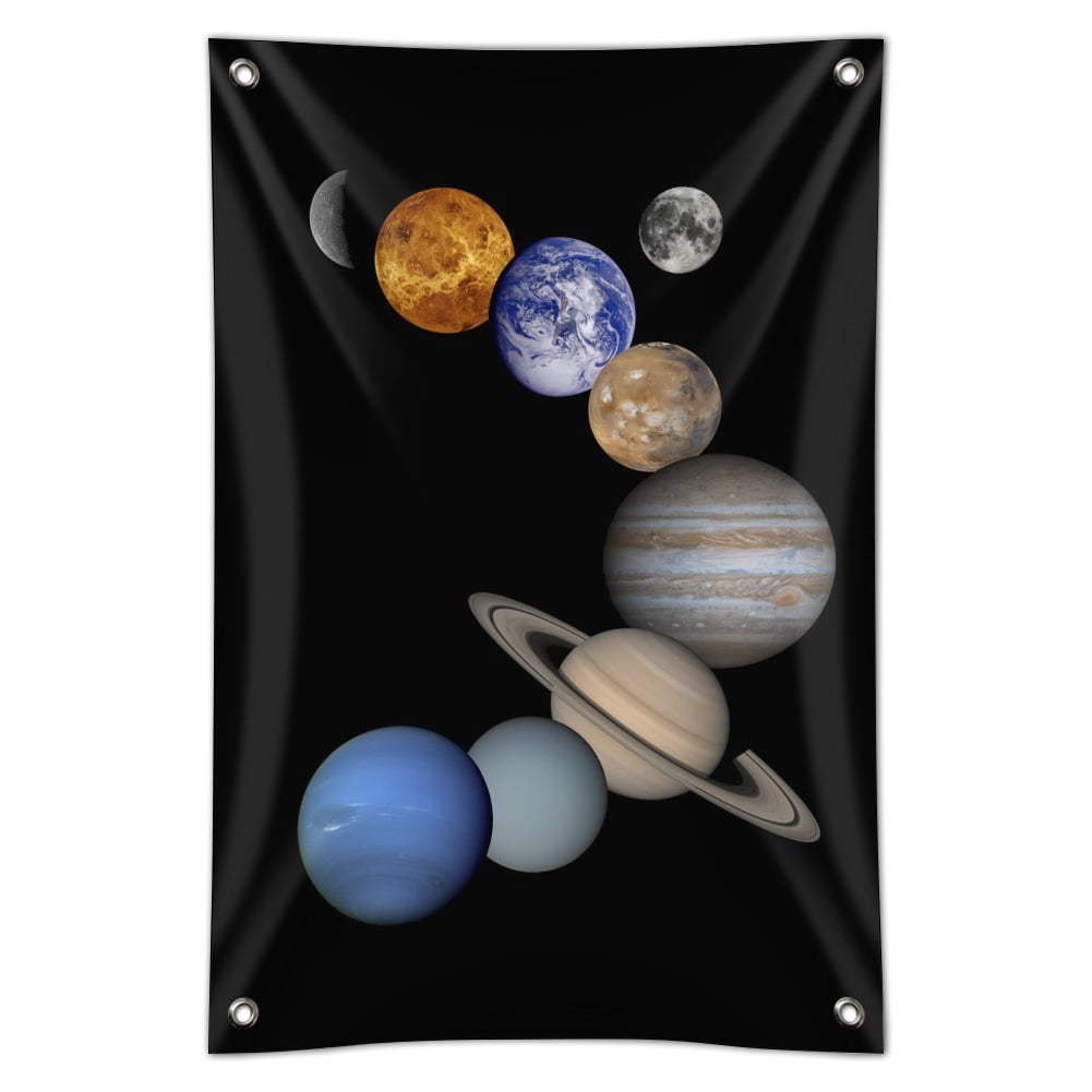 Solar System Planets Mercury Venus Mars Earth Moon Jupiter Saturn ...