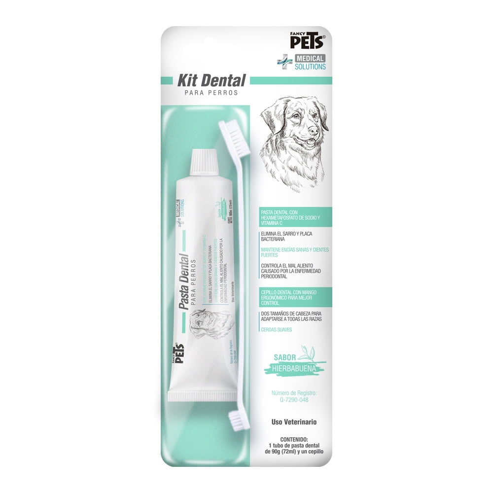 Kit Dental Antisarro Fancy Pets Pasta dental para perros Medical ...
