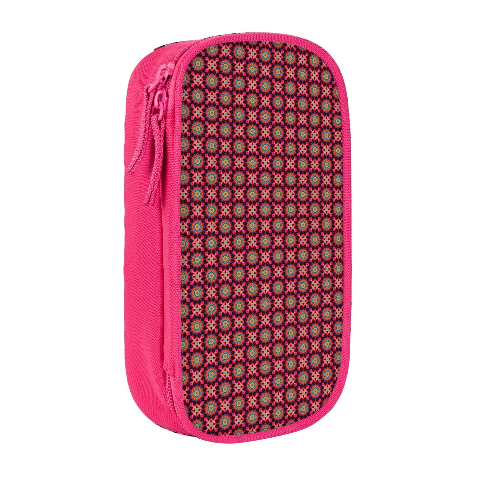 XMXY Kaleidoscope Seamless Checkered Pencil Case Cute Aesthetic ...