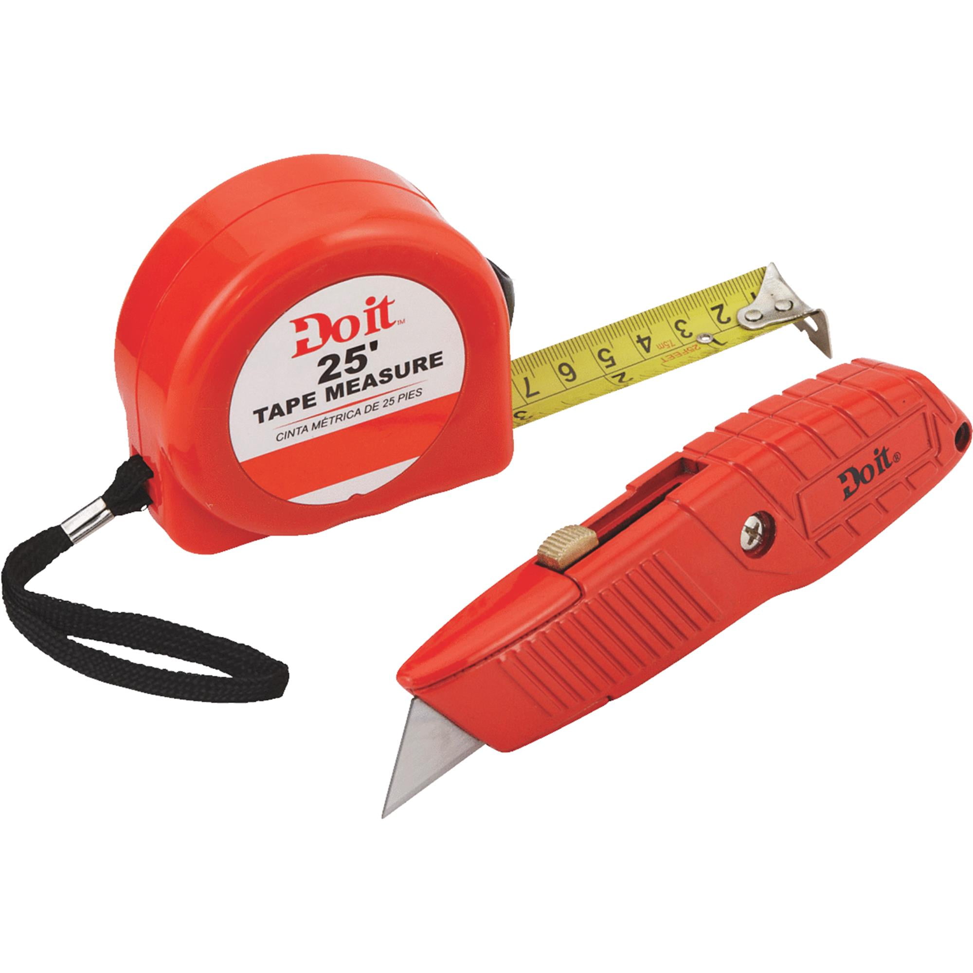 Do it Tape Measure & Utility Knife Combo Tool Set - Walmart.com