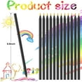 Art Supplies for Kids and Adults, 7 Color in 1 Black Wooden Rainbow ...