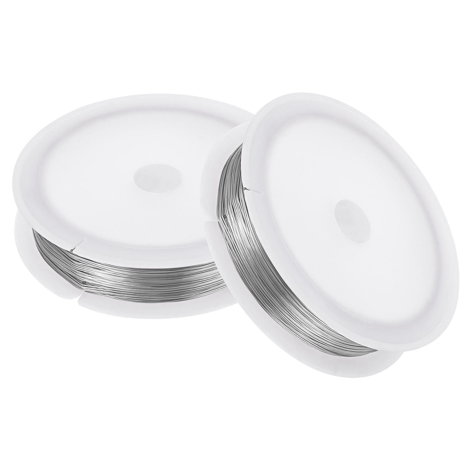 Uxcell 164 Feet Flexible Paddle Florist Wire 0.3mm Beading Wire Metal ...