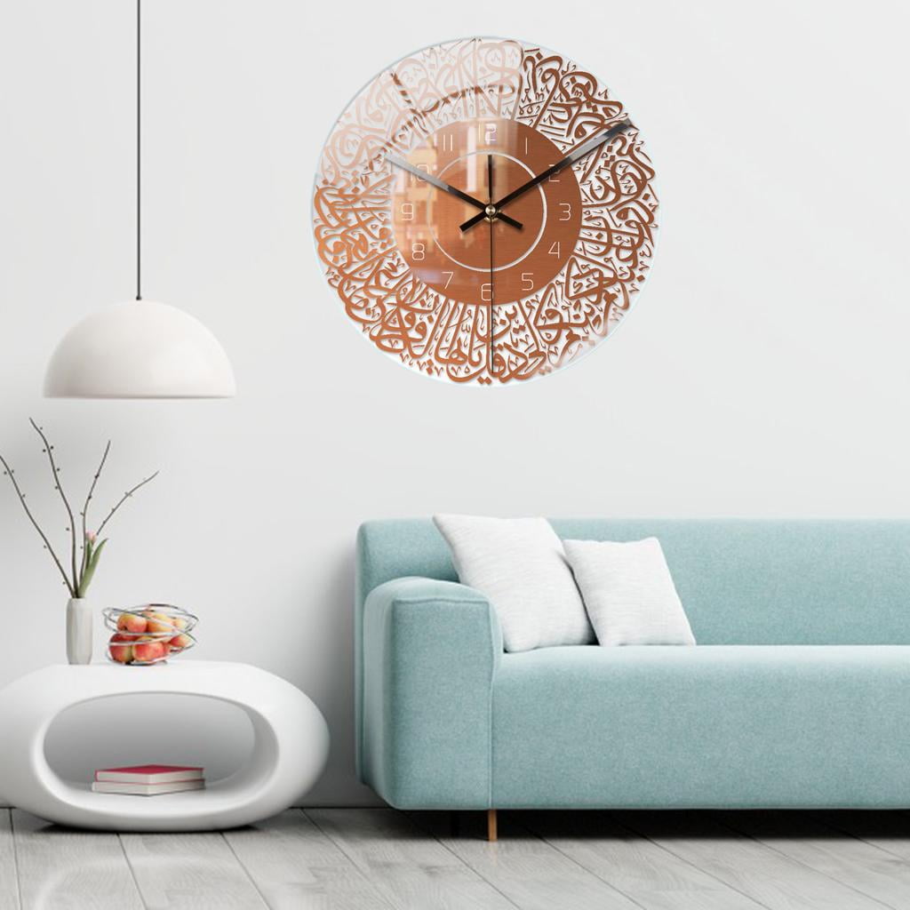 Religious Wall Clock 30cm Non Ticking Battery Operated Eid Ramadan for ...