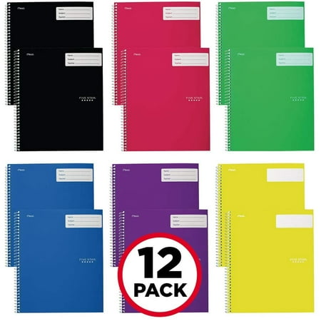 Five Star Interactive Notetaking, 1 Subject, Wide Ruled Notebooks, 100 ...