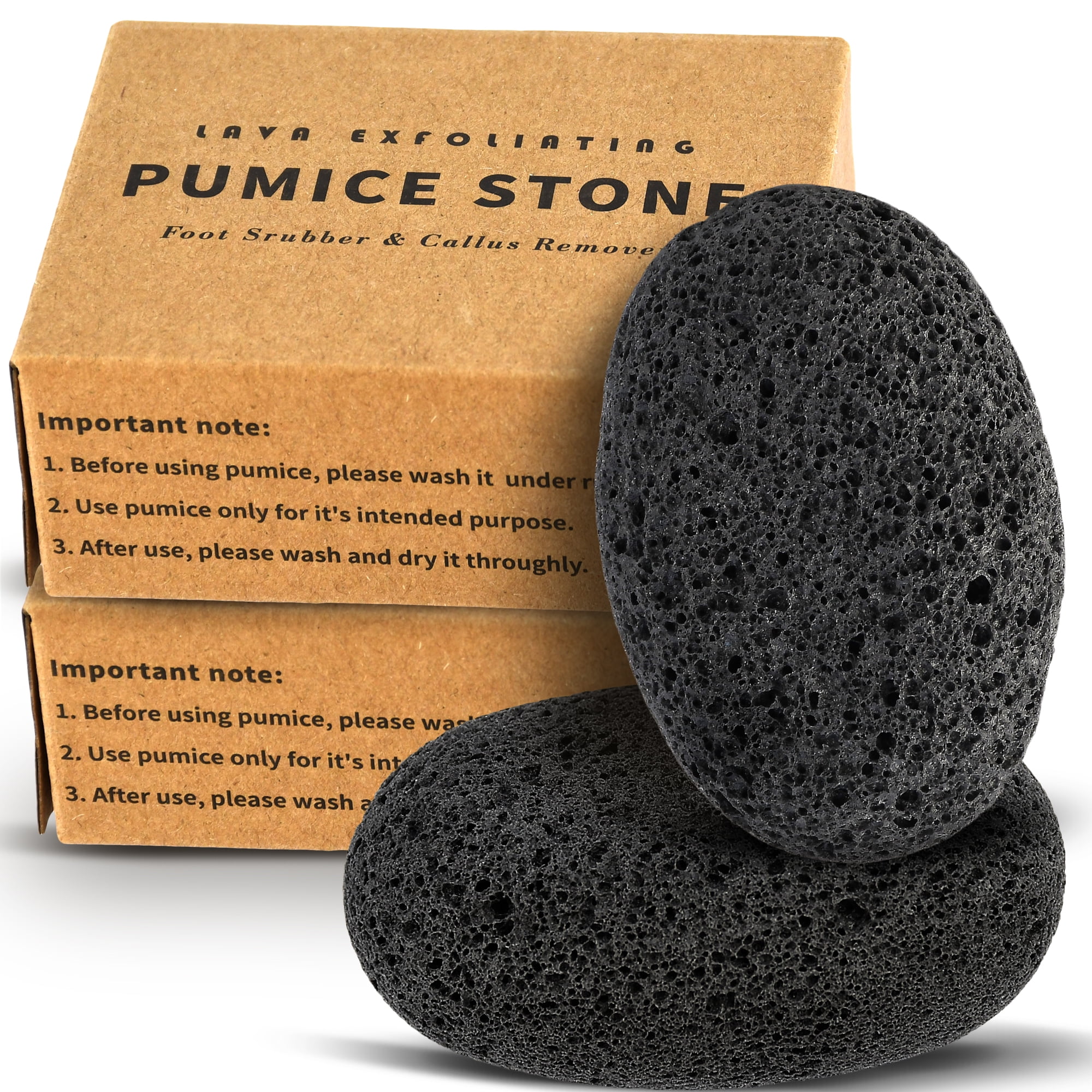 Maryton Pumice Foot Stone 2 Pcs - Pedicure Scrubber - Foot File and ...