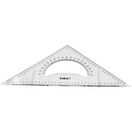 Utoolmart 40CM Large Triangle Ruler Square Set Plastic Triangular Scale ...