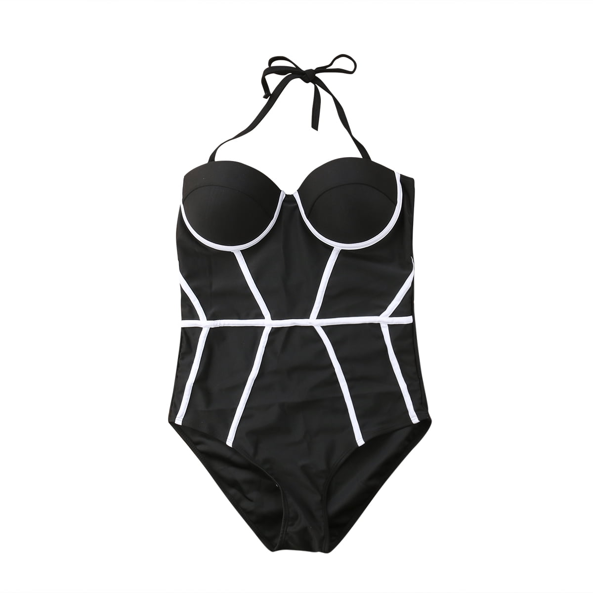 Puloru Puloru Women Sexy One Piece Bikini Push Up Padded Swimwear