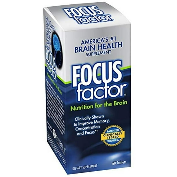 Focus Factor Nutrition For the Brain Dietary Supplement, 60 ea (Pack of ...