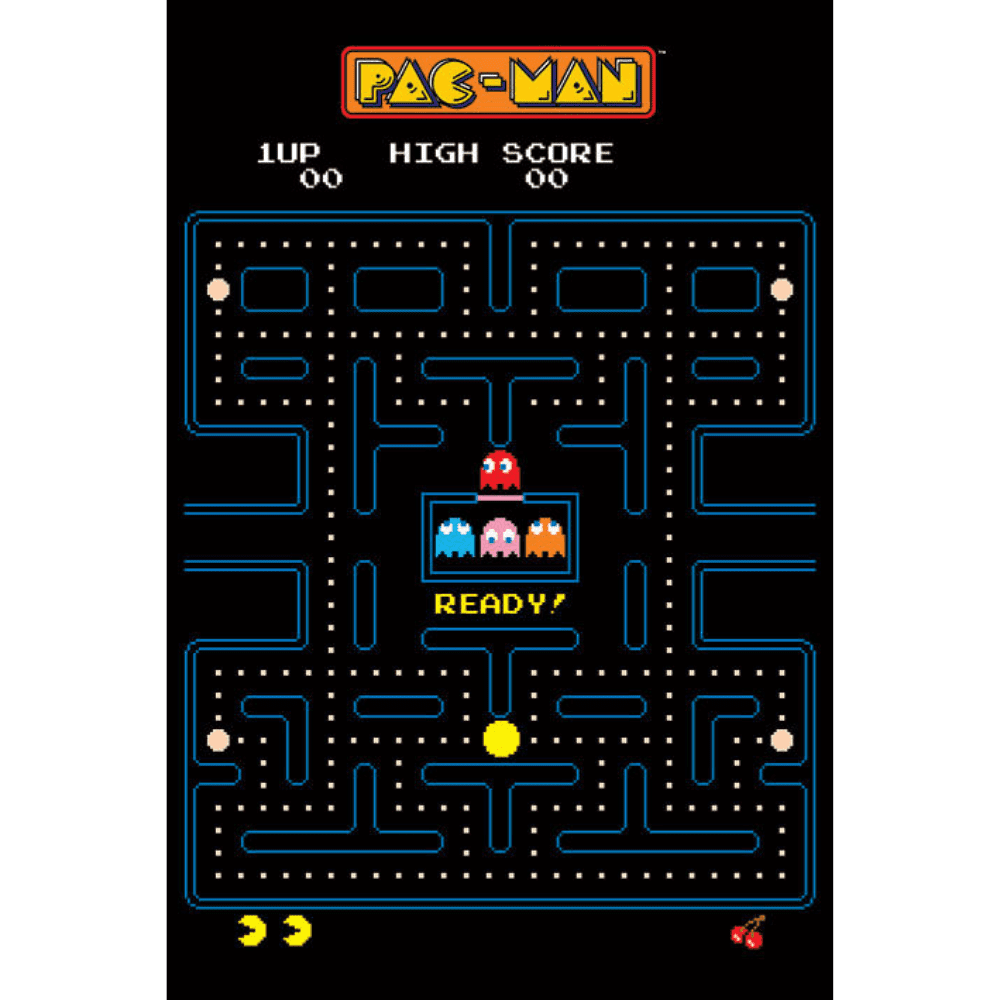 Pac-Man Maze Poster - Walmart.com