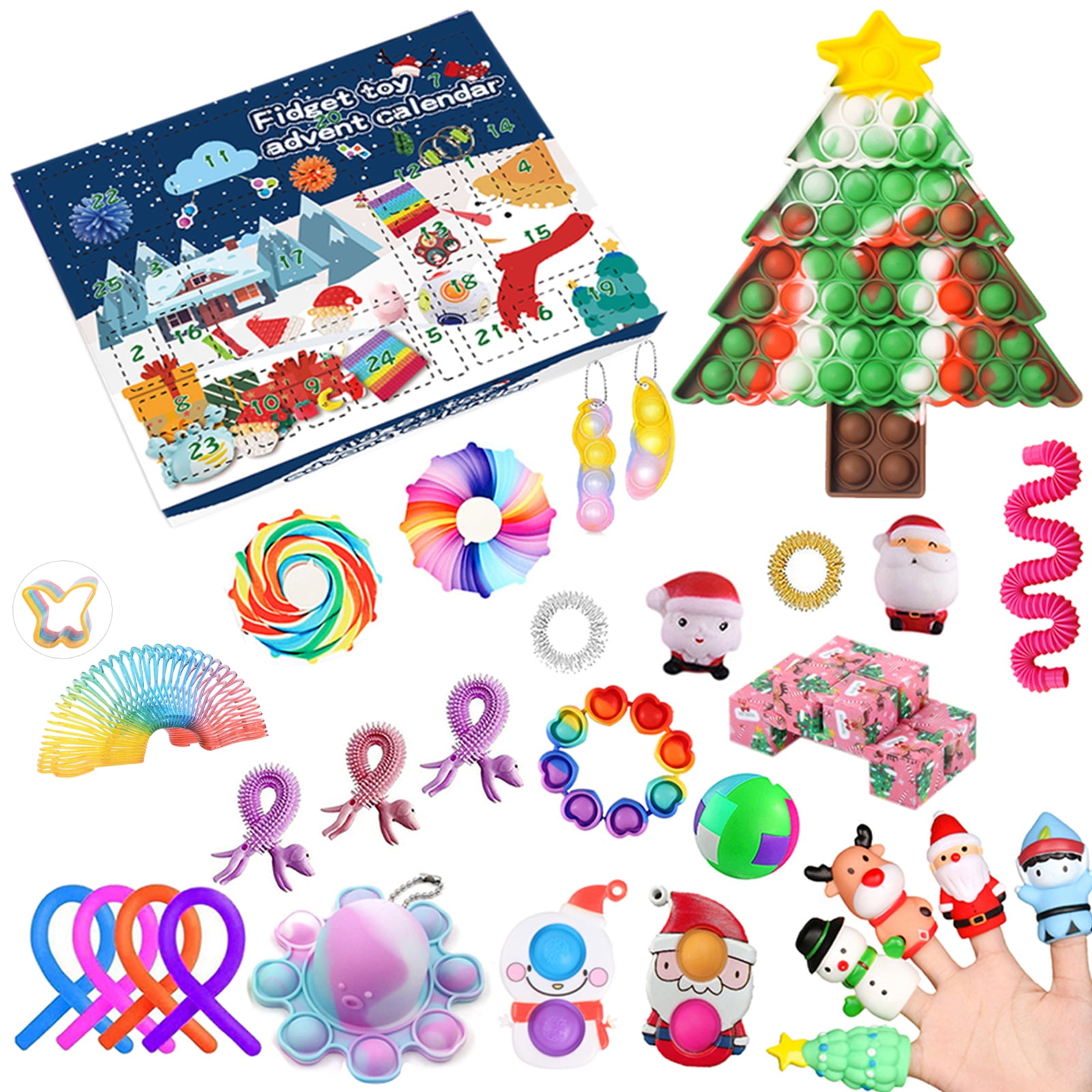 Herdignity 2021 Christmas Advent Calendars Fidget 25Pcs/29Pcs Toy Pack ...