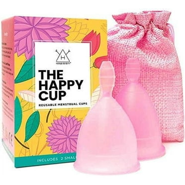 Talisi Reusable Feminine Menstrual Cups, Set of 2 Menstruation Period ...