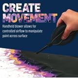 FolkArt Drizzle Blower and Splatter Set, Durable Tools for Fluid Paint ...