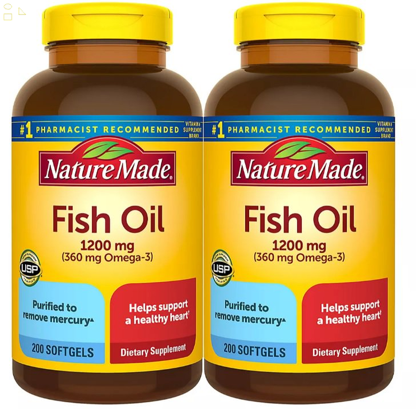 Nature Made Fish Oil 1200 Mg., 400 Softgels | Omega-3 EPA And DHA ...