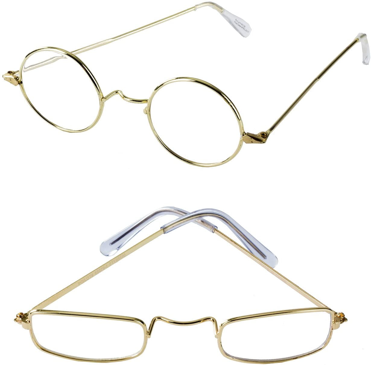 2 Pack Old Man Costume Glasses Granny Glasses Grandpa Glasses Santa Glasses