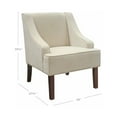 HomePop Velvet Swoop Arm Accent Chair - Walmart.com